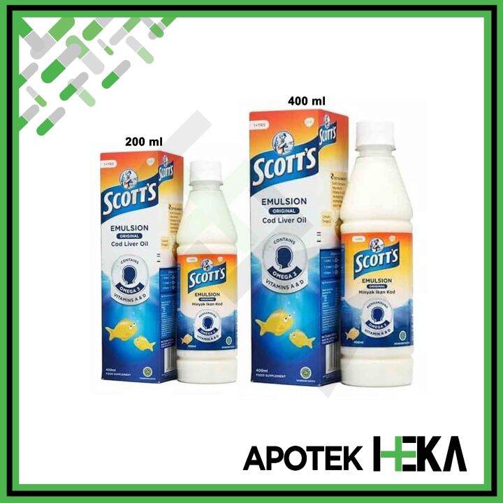 Scott's Emulsion Original Cod Liver Oil - Sirup Minyak Ikan Kod ...