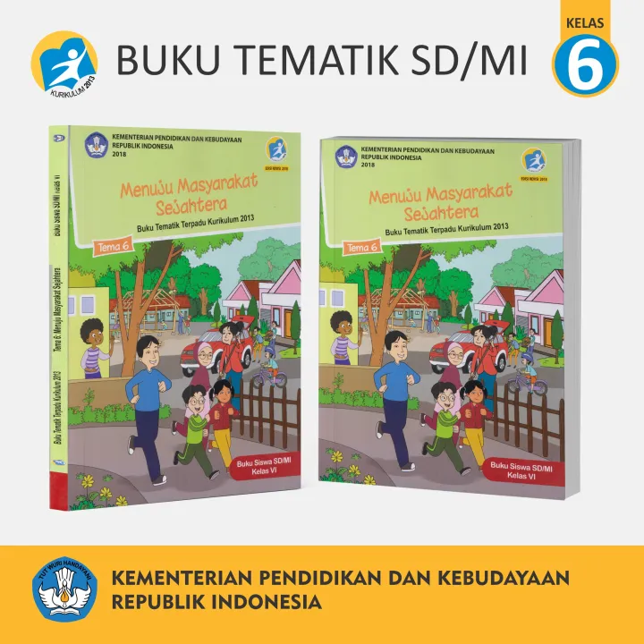 Buku Belajar Tematik Siswa SD MI Kelas 6 Tema 6 Menuju Masyarakat Sejahtera | Lazada Indonesia