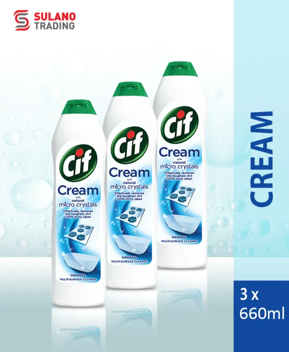 3x660 ML Cif Cream Original Cleaner | Lazada