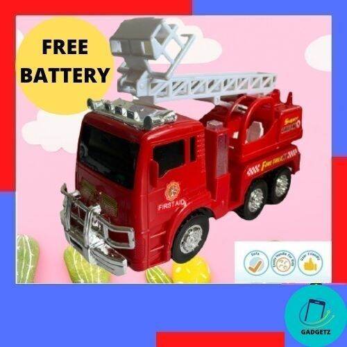 Auto Moving Fire Truck/Kereta Bomba With Lift Ladder with Music and ...