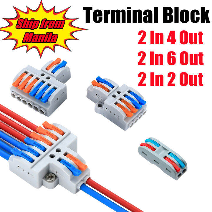 Quick wire connector 32a Wire splitter universal wiring terminal block ...