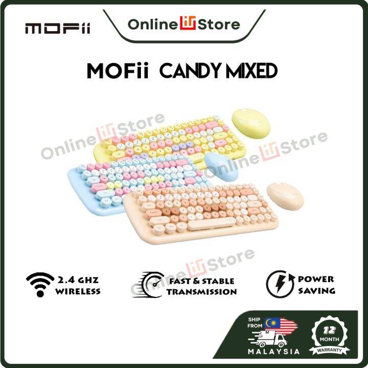 MOFII Candy Wireless Keyboard Mouse Set | Lazada