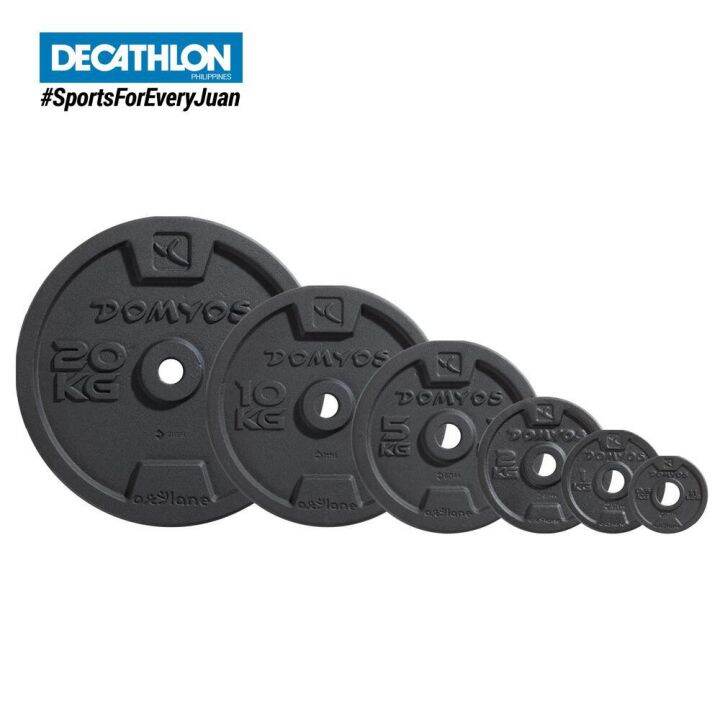 Decathlon Domyos Cast Iron Weight Training Disc Weight 28mm WEIGHT 0.5 ...