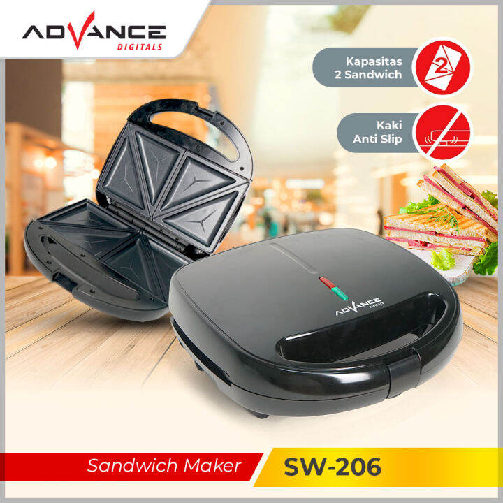 Advance Sandwich Maker Breakfast Machine Multifungsi SW206 | Lazada ...