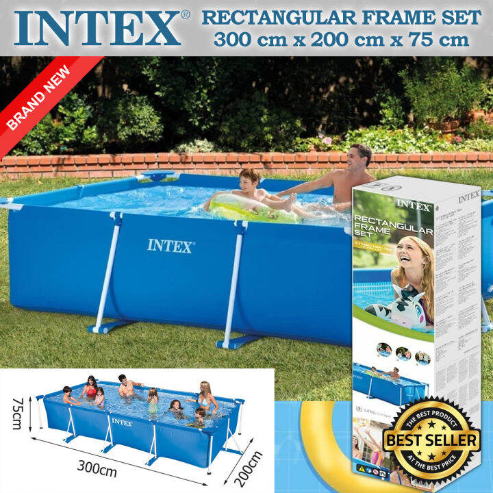 INTEX 28270 (2.2M) / 28271 (2.6M) / 28272 (3M) RECTANGULAR FRAME SET ...