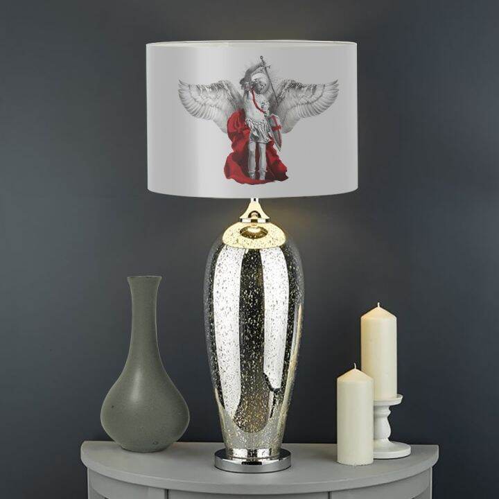 Floor Lampshade Christian Cross Angel and Santa Teresita del Niño Jesus ...