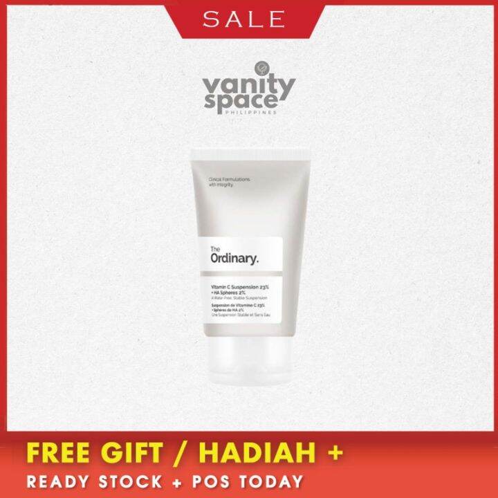 AUTHENTIC The Ordinary Vitamin C 23% Suspension + HA Spheres 2% [Vanity Space PH] | Lazada PH