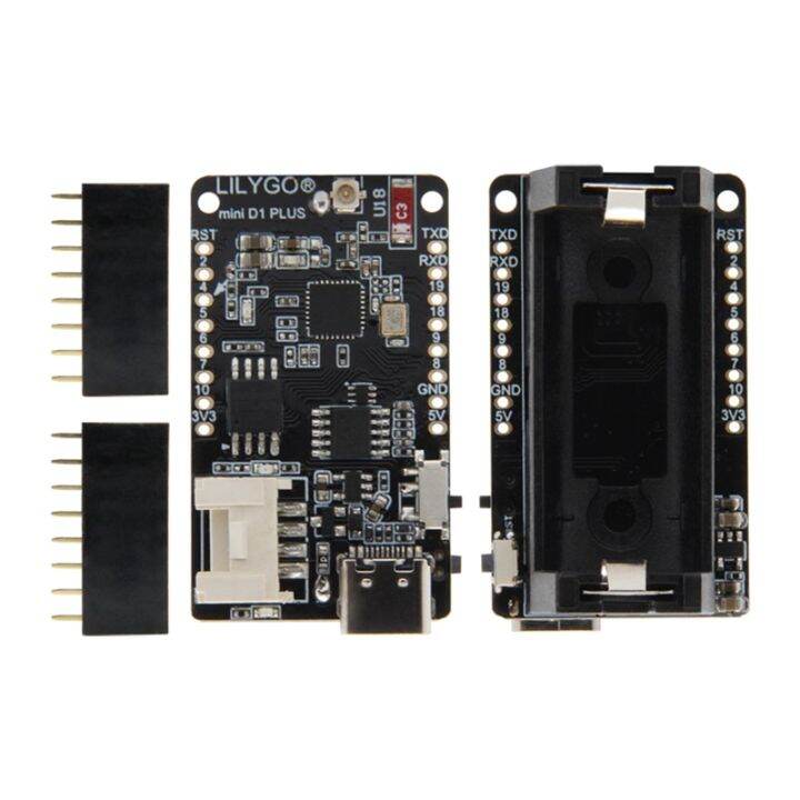 TTGO T-OI Plus ESP32-C3 RISC-V MCU Wireless Module Development Circuits Board Wi-Fi Bluetooth ...