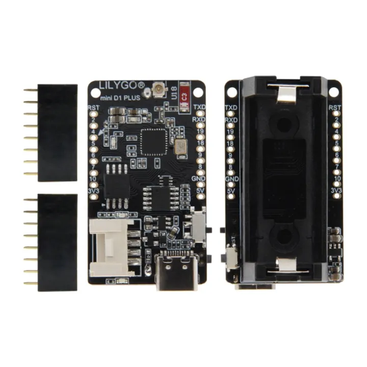 TTGO T-OI Plus ESP32-C3 RISC-V MCU Wireless Module Development Circuits Board Wi-Fi Bluetooth ...