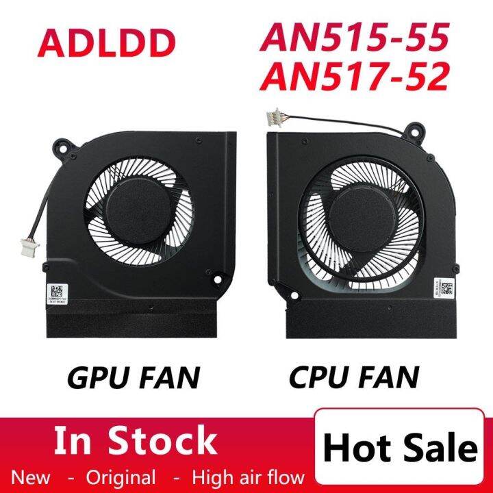 New orignal laptop CPU GPU Cooling Fan For for Acer Nitro 5 AN515 55 ...