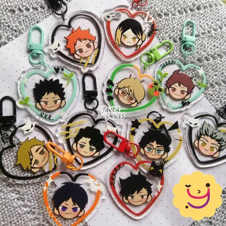 Haikyuu Heart Acrylic Keychainsღ | Lazada PH