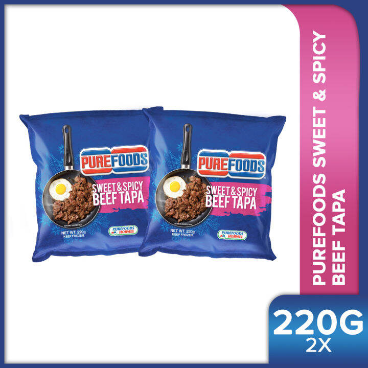 Purefoods Sweet & Spicy Beef Tapa 220G - set of 2 | Lazada PH