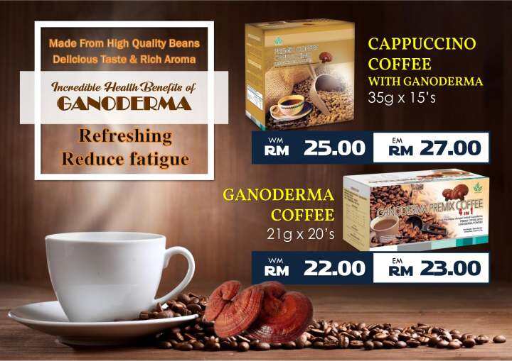 D.I KOPI KAPUCINO GANODERMA 35gx15`s & D.I KOPI GANODERMA 21gx20`s ...
