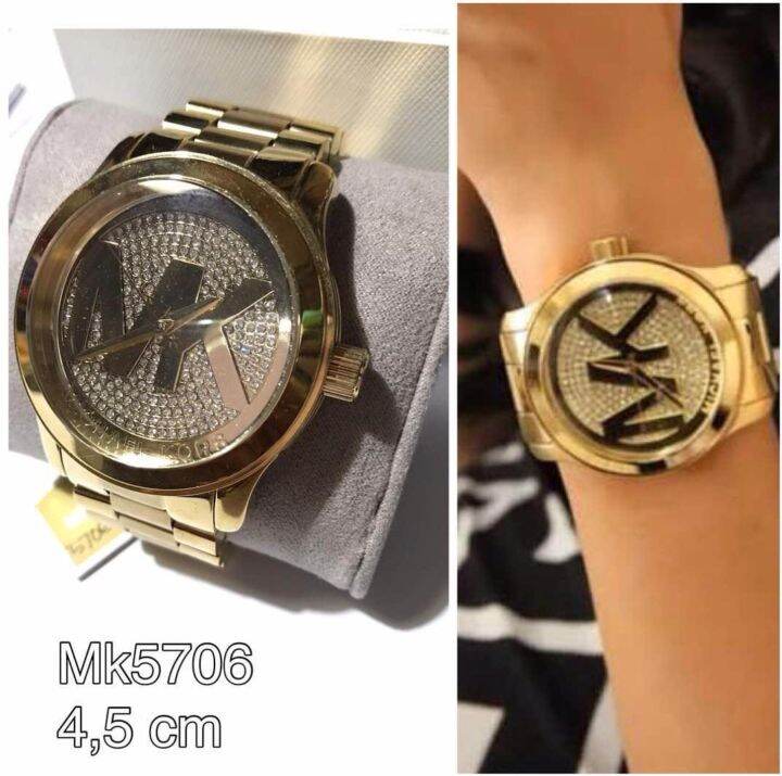 MK8326 Michael Kors Runway Gold Dial Gold-plated Ladies Watch With 1 ...