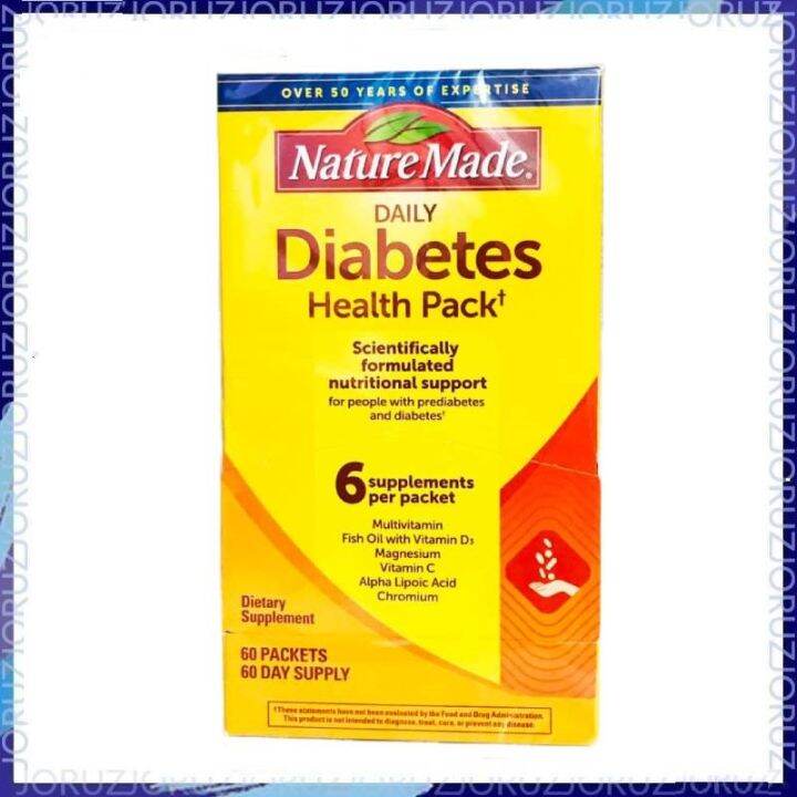 Nature Made Daily Diabetes Health Pack 60 Packet | Lazada PH