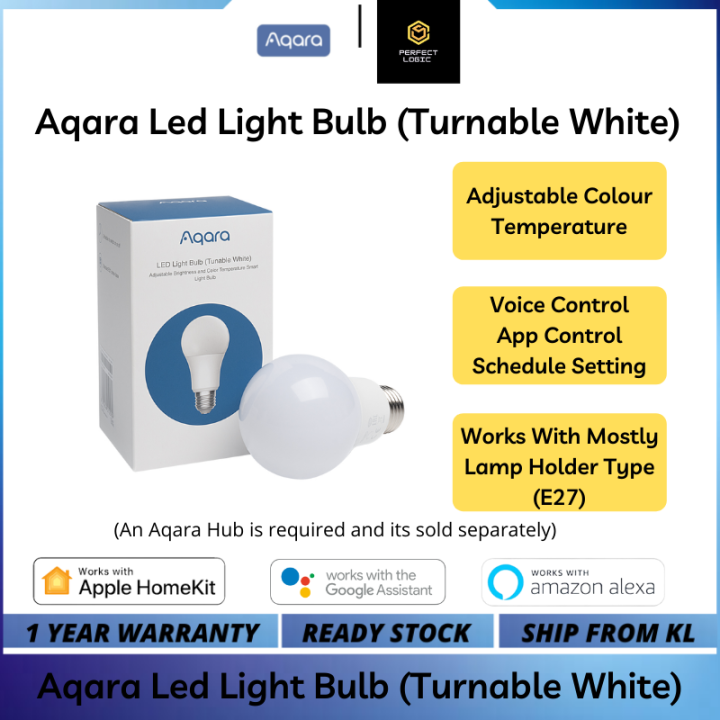Aqara LED Lightbulb (Turnable White) | Zigbee Edition | E27 | Smart ...