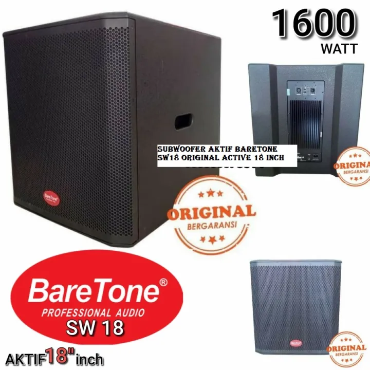 Subwoofer Aktif Baretone SW18 Original Active 18 inch | Lazada Indonesia