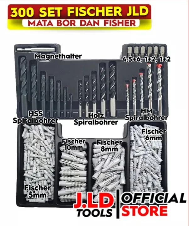 Mata Bor Set + Fisher Mata Bor Besi Kayu Beton | Lazada Indonesia