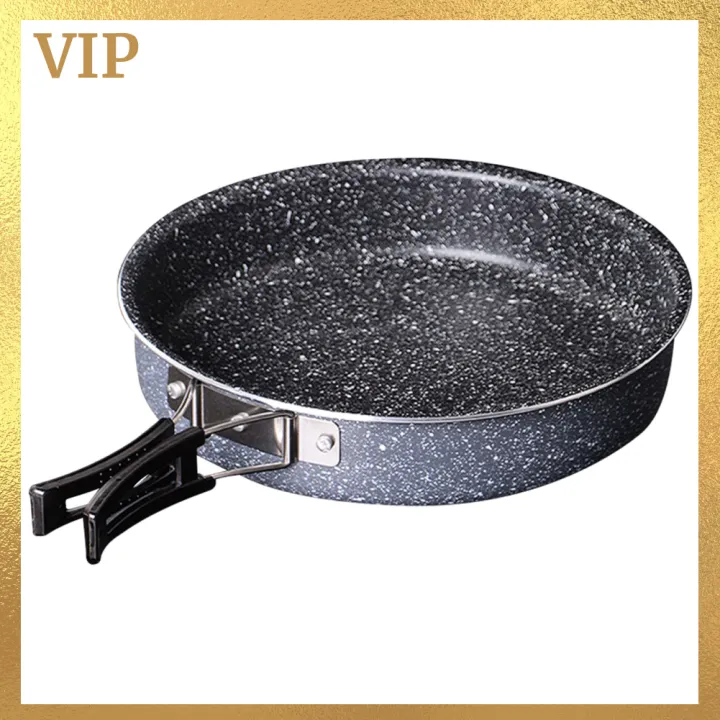 VIP Nonstick Camping Frying Pan - Backpacking Cooking Cookware with ...