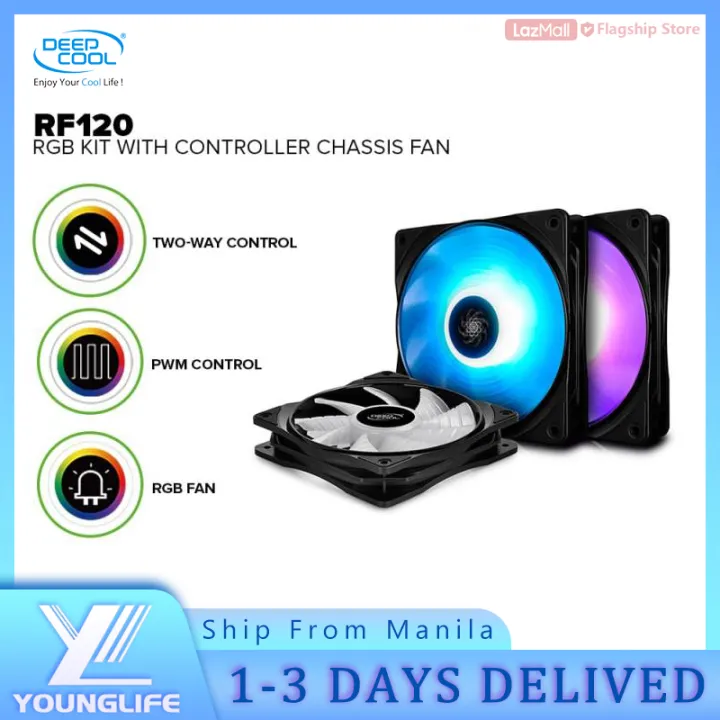 YOUNGLIFE Case Fan Official Original DEEPCOOL RF-120M RGB (3 IN 1 ...