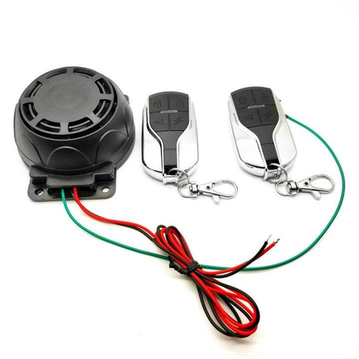 Dual Remote Control 12V Bike Scooter Motor Alarm System Motorcycle ...