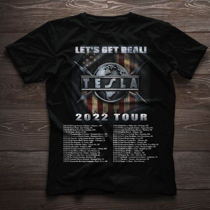 Tesla Tour 2022 Let's Get Real T-Shirt | Lazada.co.th