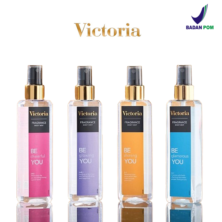 Victoria Fragrance Body Mist Be Cheerful / Glowing / Shining / Glamorous 100ml - Parfum Tubuh ...