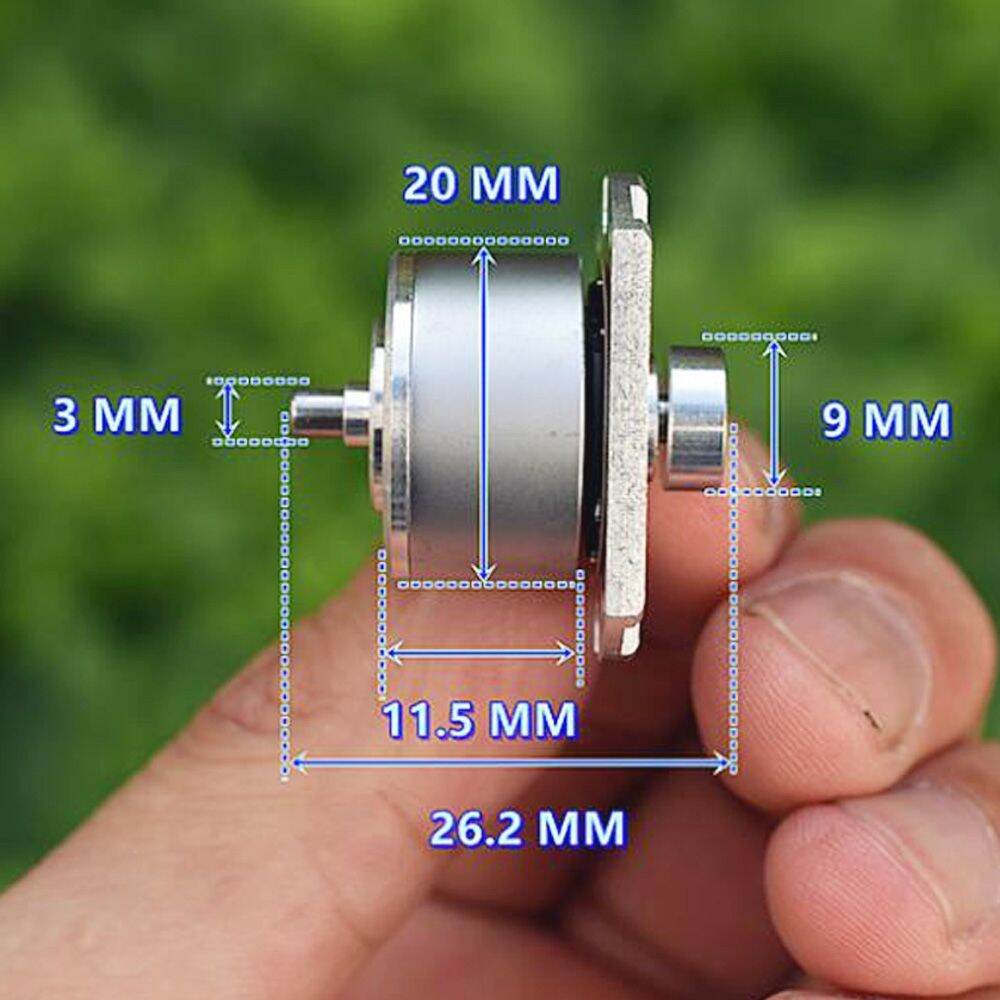 DC 12V 1000RPM Miniature Model Airplane PTZ Motor 20mm 3 phase ...