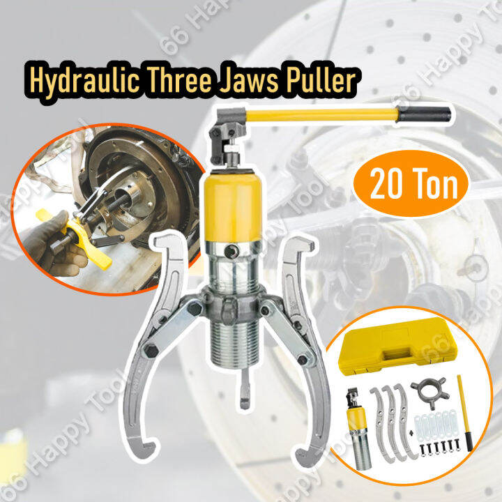 20 Tons 20T Industrial Grade Integral Type 3 Jaw Hydraulic Puller Jaws Gear Bearing Puller Wheel ...