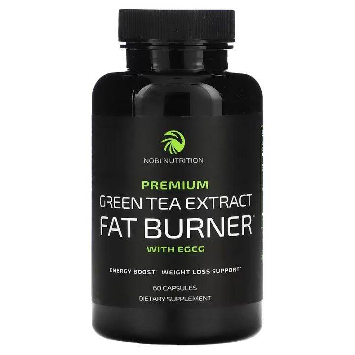 Premium Green Tea Extract Fat Burner with EGCG, 60 Capsules | Lazada PH