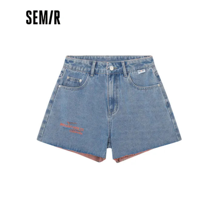 Semir Denim Shorts Women Ripped Raw Edges Do The Old 2022 Summer New ...