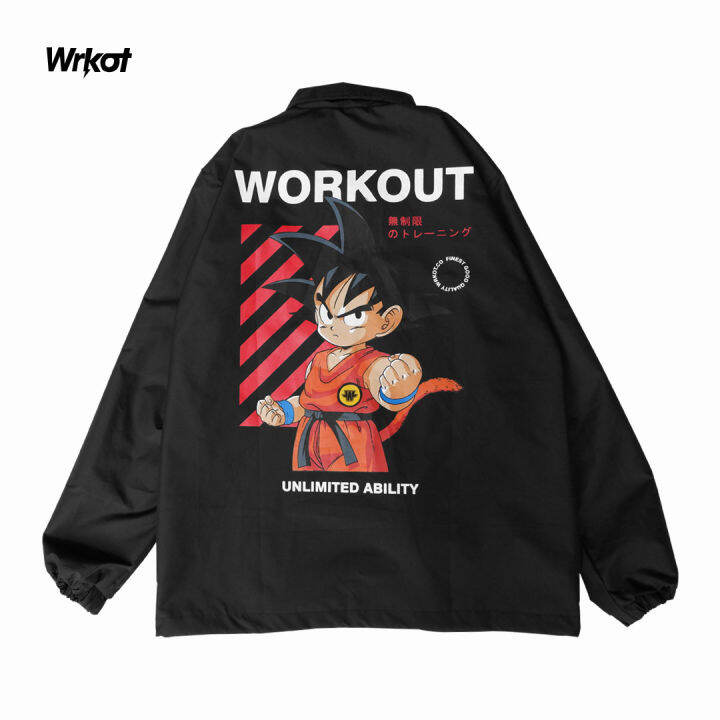 Jaket Coach Original Workout Basic Anime Son Goku | Lazada Indonesia