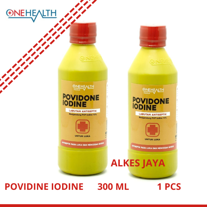 Povidine iodine Ecodine Obat Merah Luka Antiseptic Desinfektan 300 ML ...
