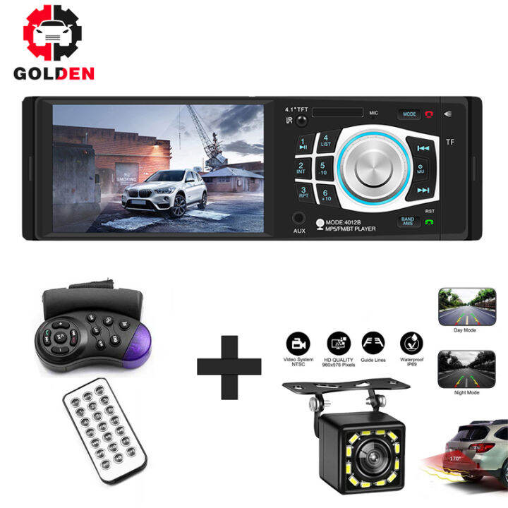 Tape Mobil Single Din Media Player Monitor Mobil LCD 4.1 Inch FM Radio ...