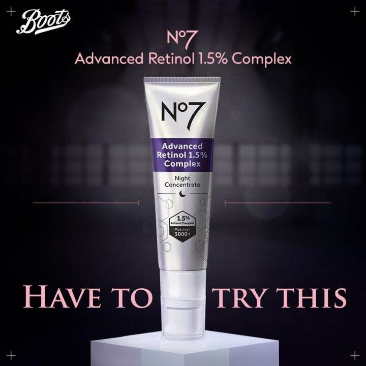 จำนวนจำกัด No7 Advanced Retinol 1.5% Complex night concentrate 30ml ...