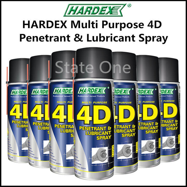 HARDEX Multi Purpose 4D Penetrant & Lubricant Spray HD 440 HD440 400ml ...