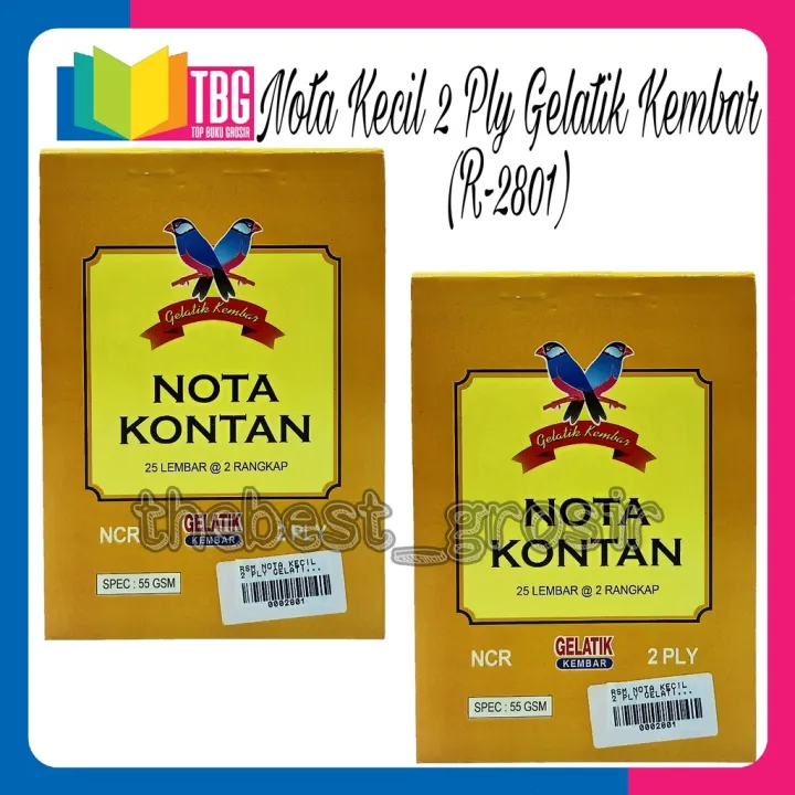 1 PCS NOTA KECIL 2 PLY GELATIK KEMBAR/NOTA PEMBELIAN/ NOTA PENJUALAN ...