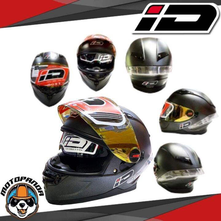 หมวกกันน็อค เต็มใบ ID ORCA HELMET LIMITED EDITION ไซส์ L สีดำเมลทัลลิค ...
