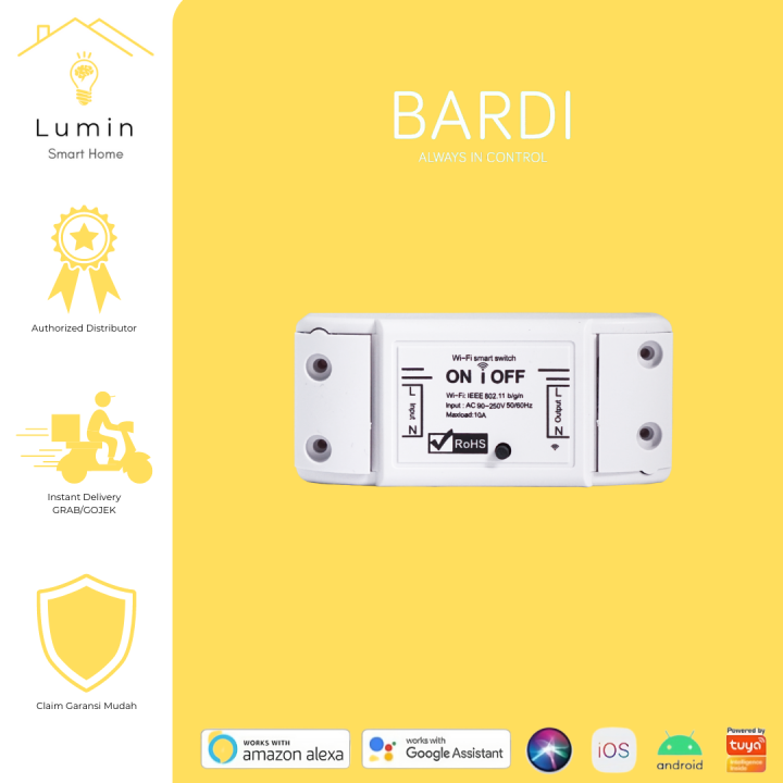 BARDI Smart BREAKER ON OFF Switch Wireless IoT Home Automation | Lazada ...
