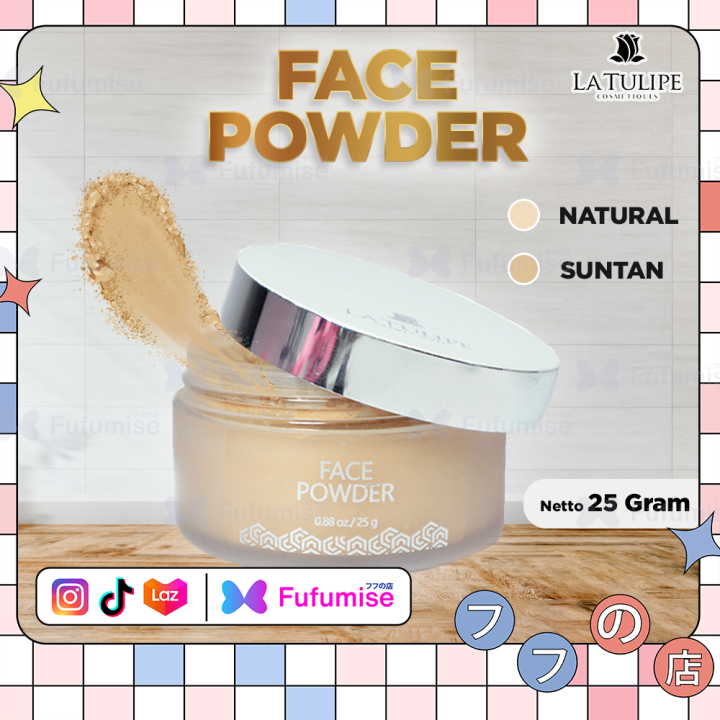 LA TULIPE Cosmetiques Face Powder 25gr | Bedak Tabur | Natural | Suntan | FUFUMISE | Lazada ...