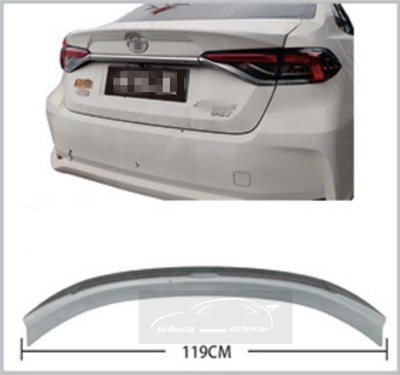 Paint Deflector Rear Trunk Spoiler Lip Wing ABS For Toyota Corolla TRD ...