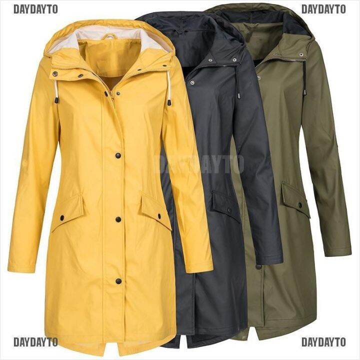 COD SDFGERGRTY DAYDAYTO Women Long Sleeve Waterproof Coat Hooded ...