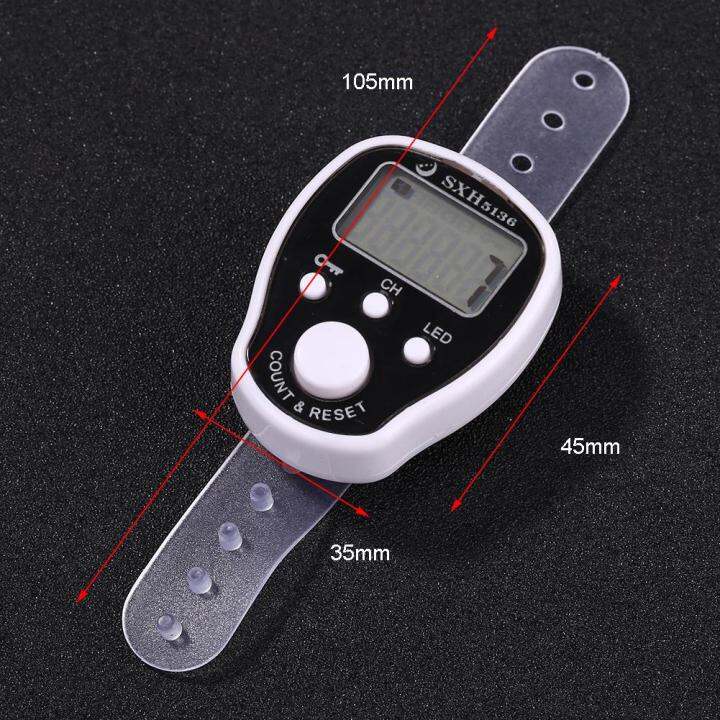 Digital LCD Electronic Finger Counter LED Hand Ring Night Luminous ...