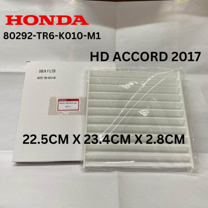 HONDA ACCORD 2017 CABIN AIR FILTER 80292-TR6-K010-M1 | Lazada