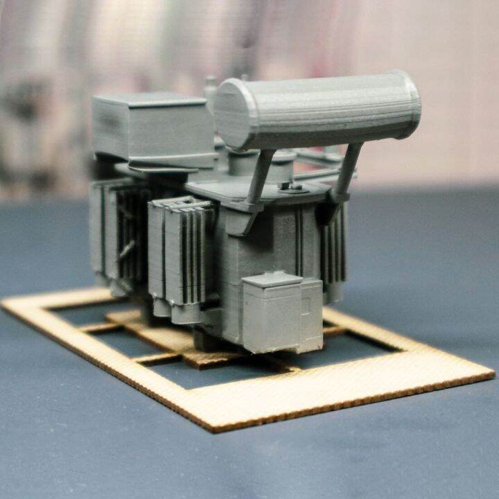 1:87 HO Scale Three-Phase Oil-Immersed Transformer Model Power Station ...