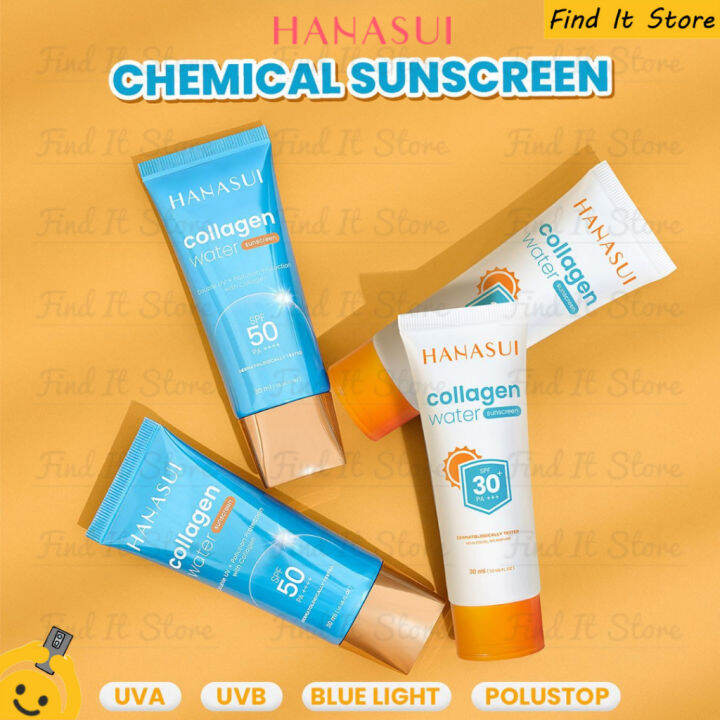 Hanasui Collagen Water Sunscreen SPF30 SPF50 | Sun Protection ...