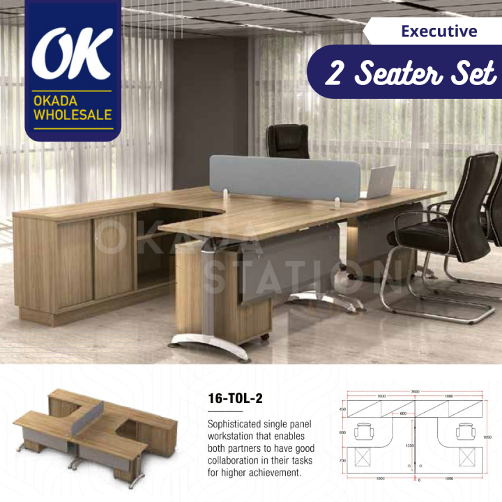 OKADA 16TOL2 Office Idea Design / Office Table with Drawer / Meja ...