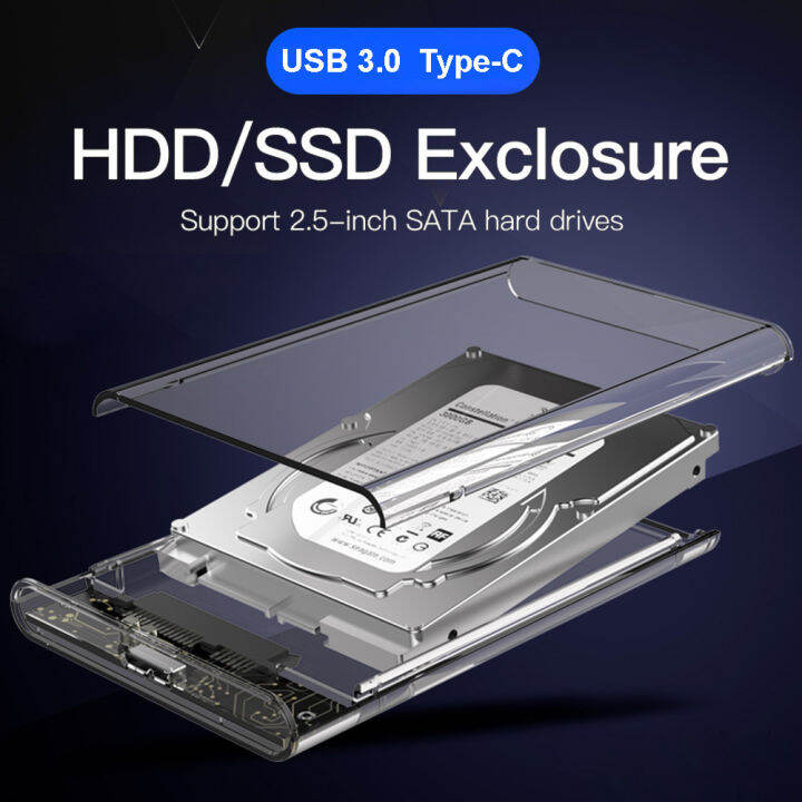 Harddisk USB 3.0 Type C HDD SSD Case 2.5นิ้ว SATA Hard Disk Drive ...
