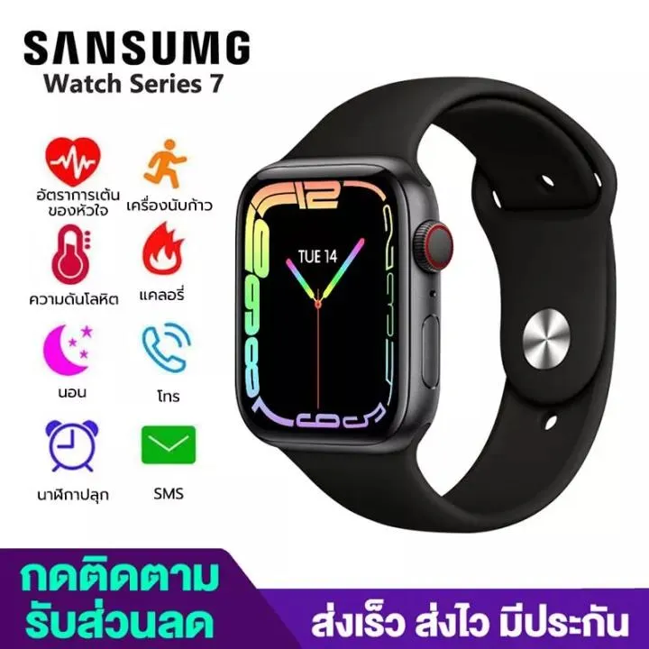 Samsung นาฬิกาสมาร์ทวอทช์ 2022 Smart Watch K7 หน้าจอสัมผัสsmart watch ของแท้1.75 นิ้ว44mmกันน้ํา ...