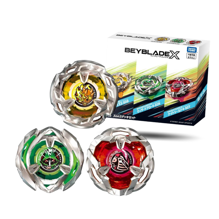 BEYFAN BX-08 3 on 3 Deck Set/Hells Scythe/Wizard Arrow/Knight Shield ...